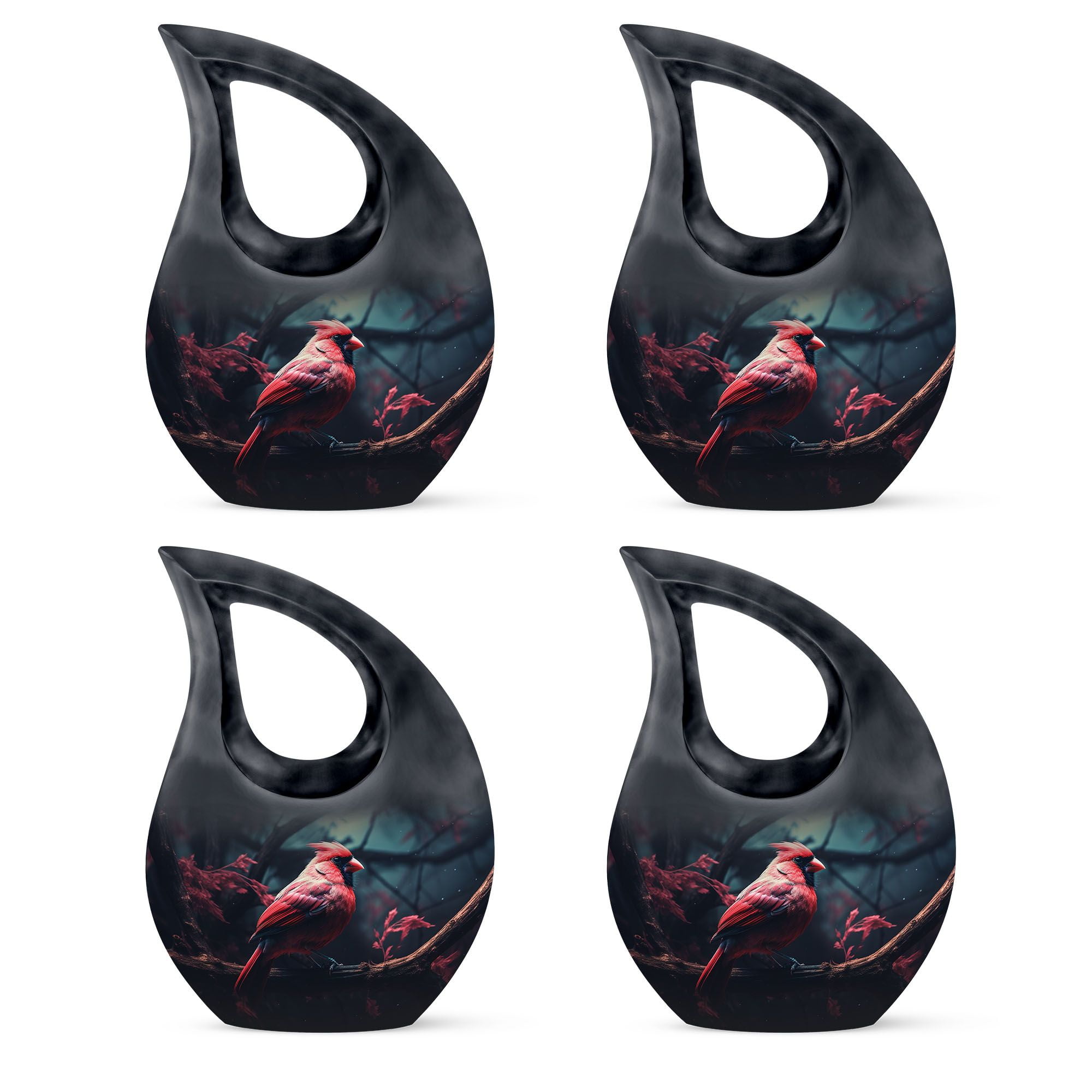 Cardinal Bird Urn - Urn For Ashes Adult Male - Funeral Urns For Human ...