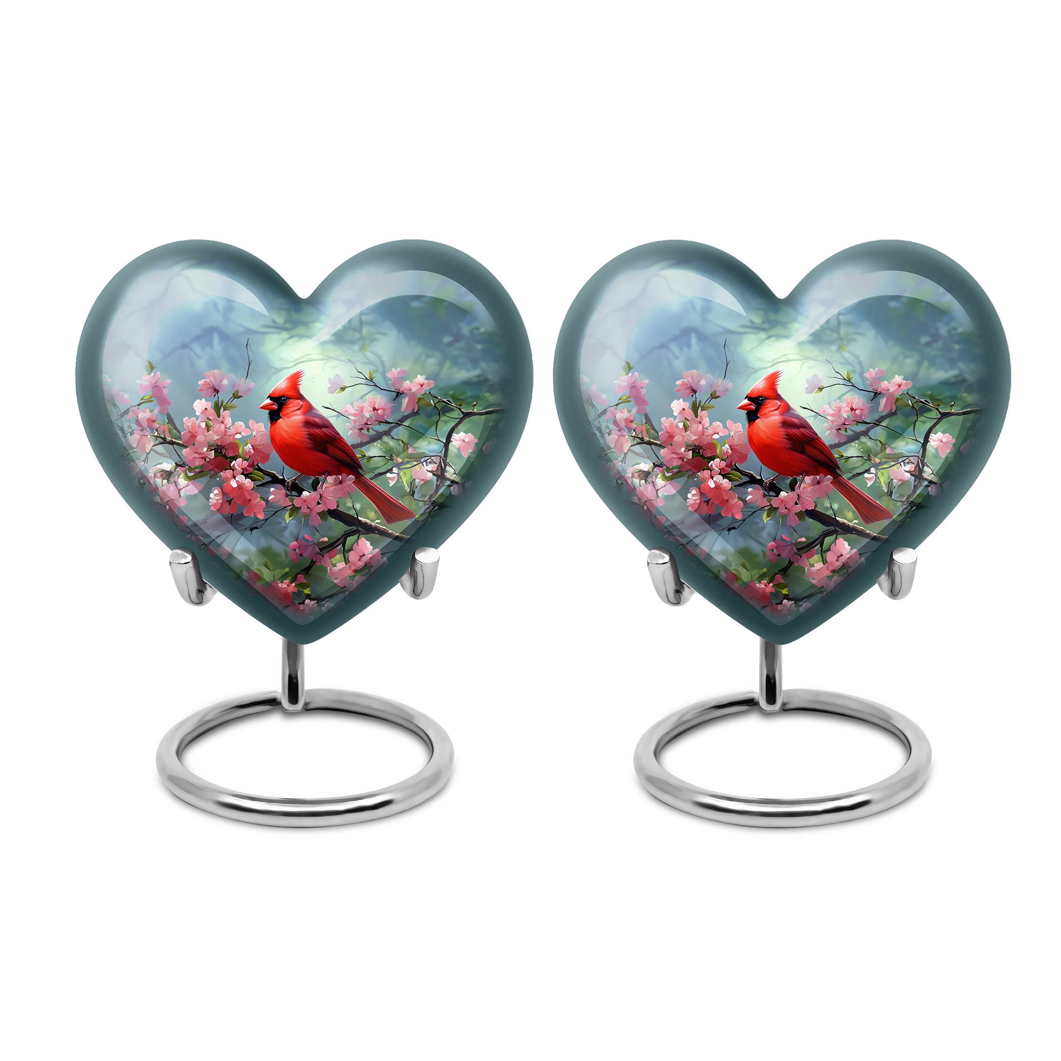 Cardinal Bird Urns For Adult Female Keepsake Urn For Ashes, Companion ...