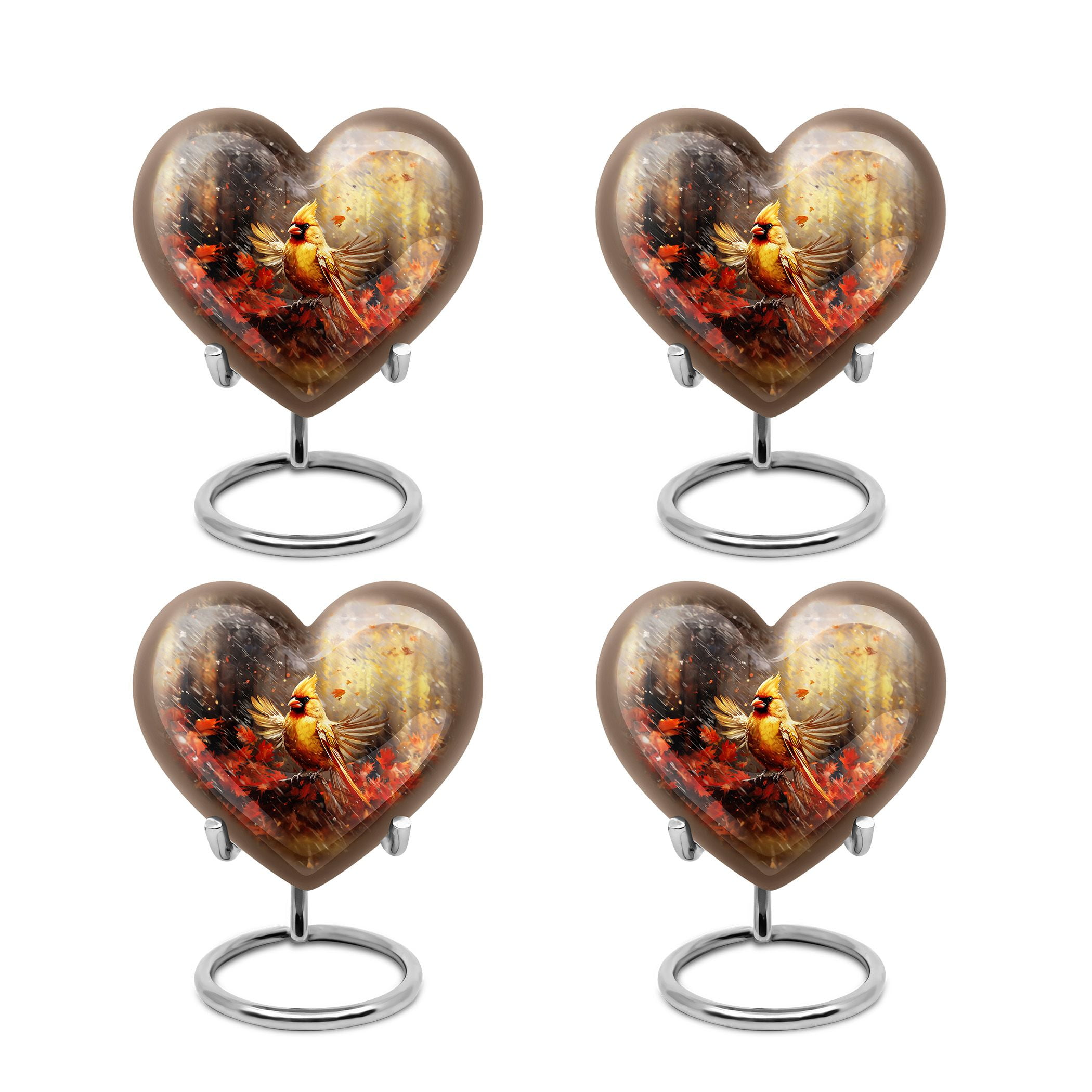 Cardinal Bird Urns For Ashes Adult Male, Mini Cremation Urn, Memorial ...