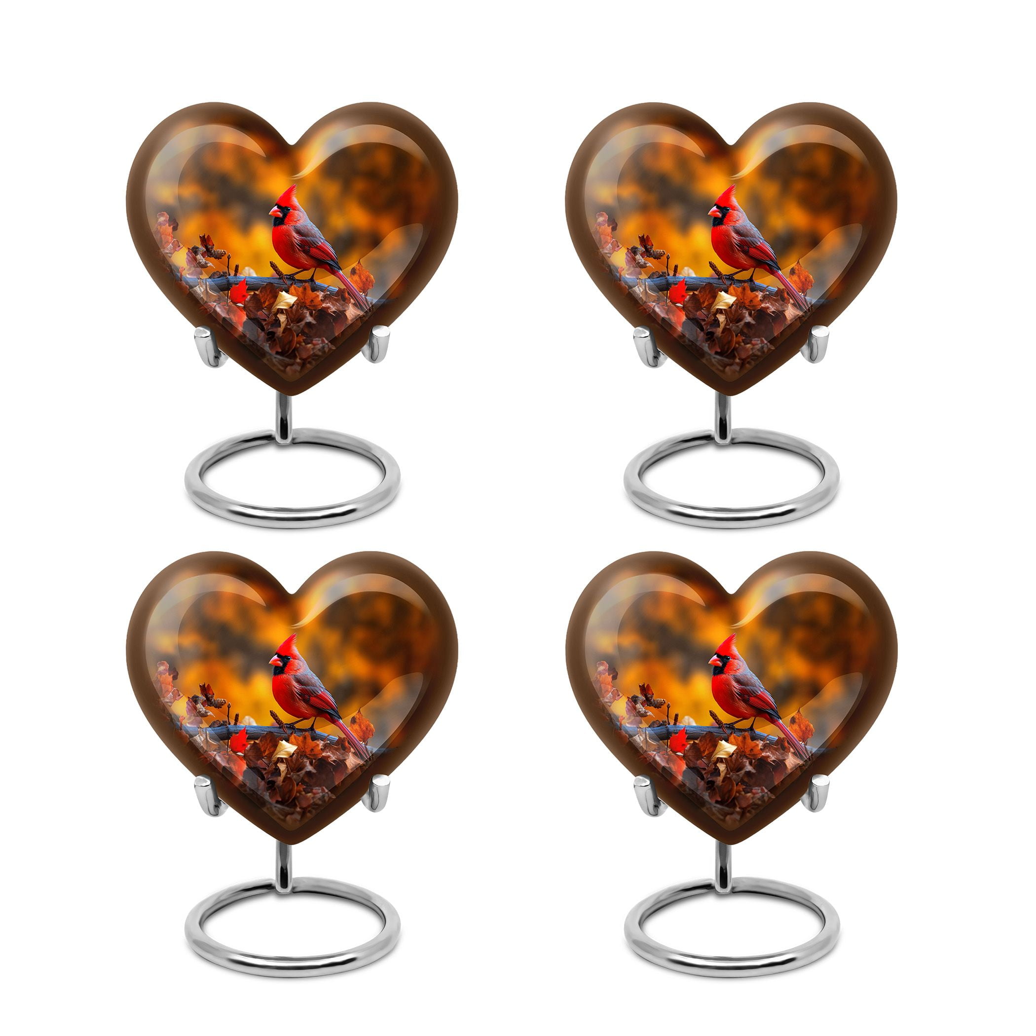 Cardinal Bird Urns, Miniature Keepsake Urn, Funeral Urns For Dads Ashes ...