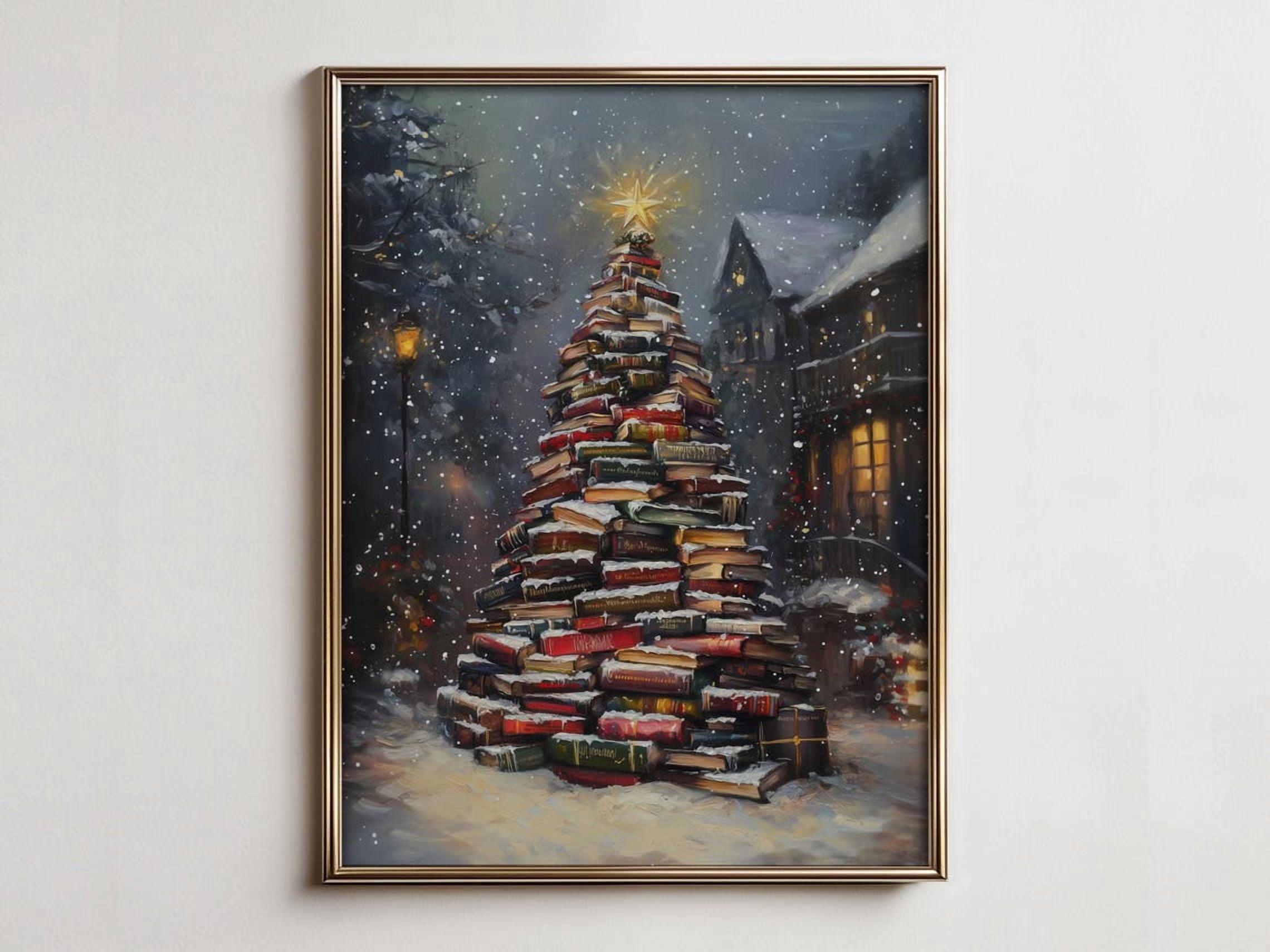 Cardinal Bird Winter Scene Print, Snowy Decor Home Decor #4507, 16x24 ...