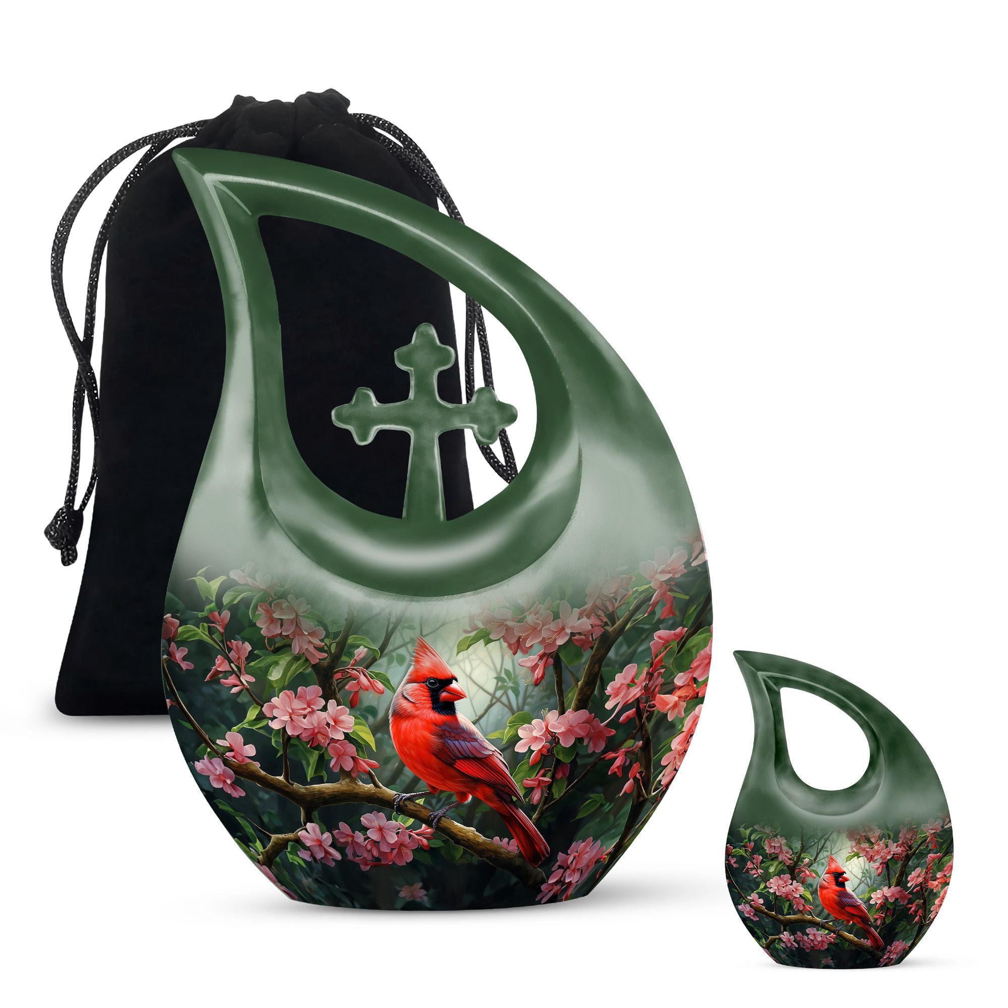Cardinal Bird urn - urns for ashes adult female & male - ashes urns ...