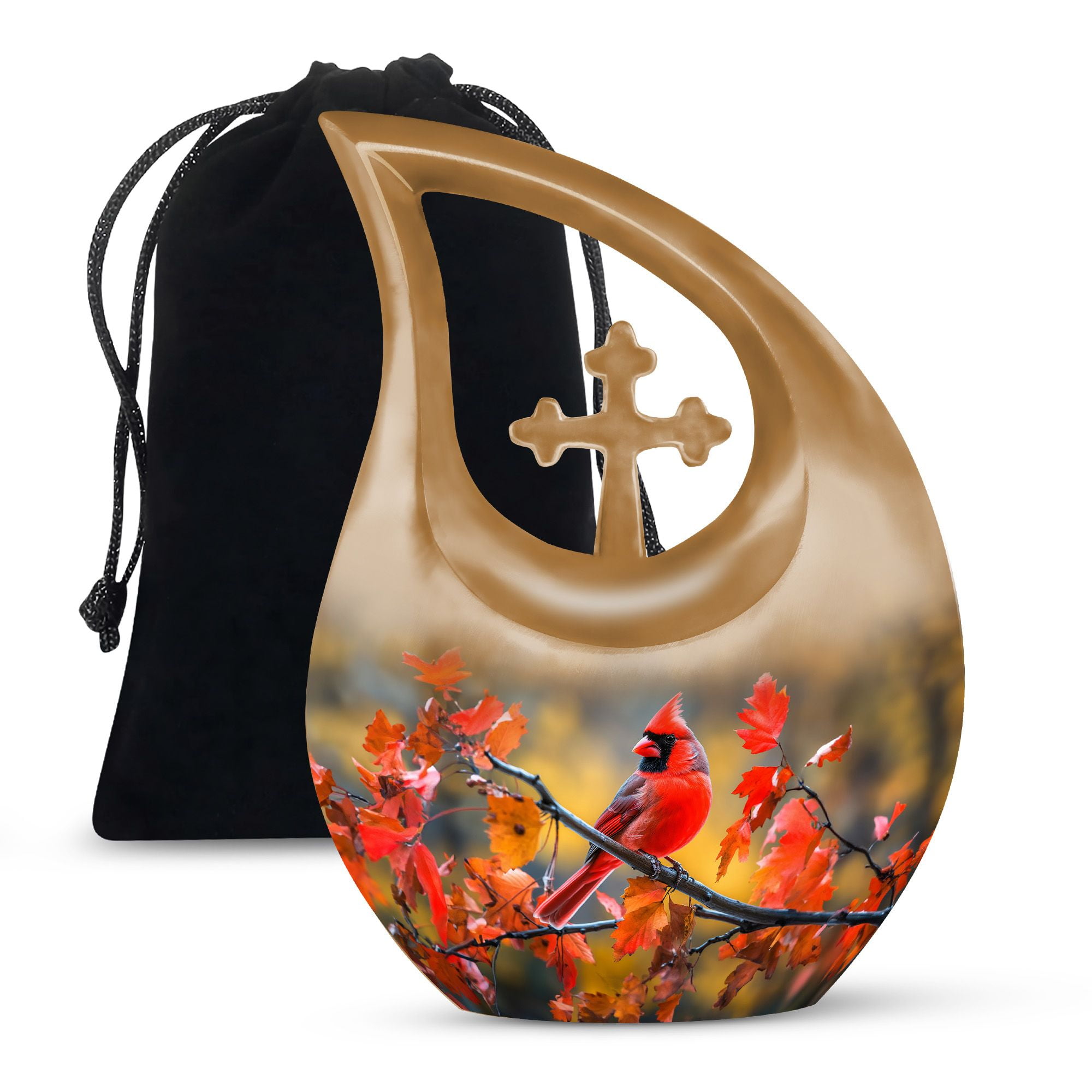 Cardinal Bird urn - urns for human ashes adult female - Unique for ...
