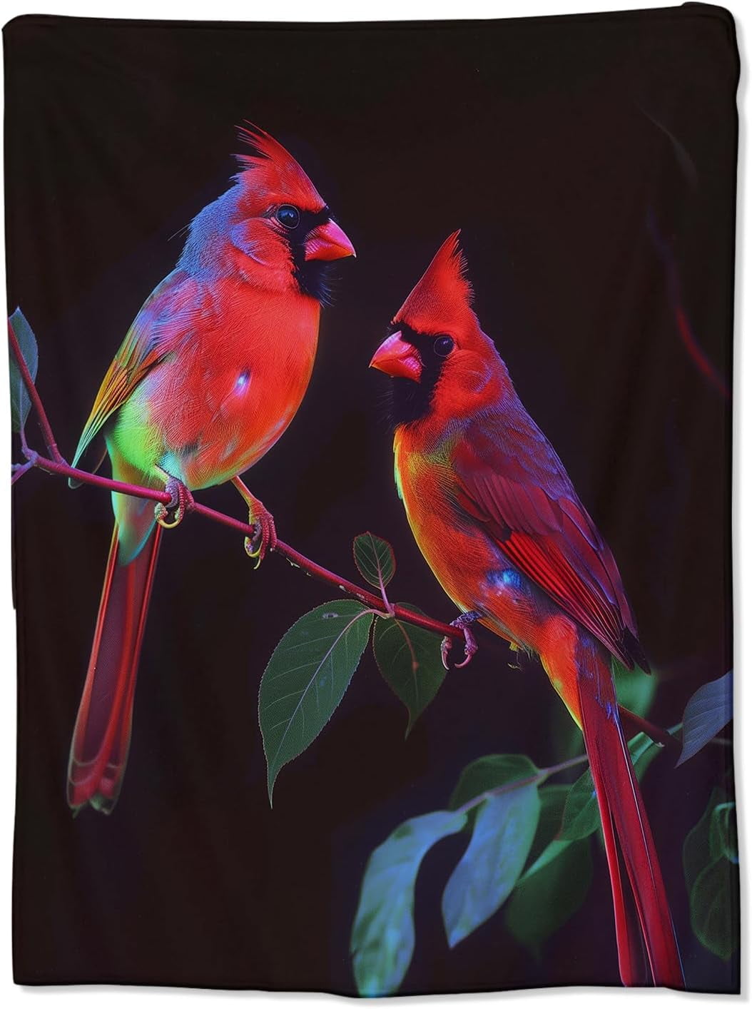 Cardinal Blanket for Women Kids Flannel Cardinal Blankets Gifts Red ...