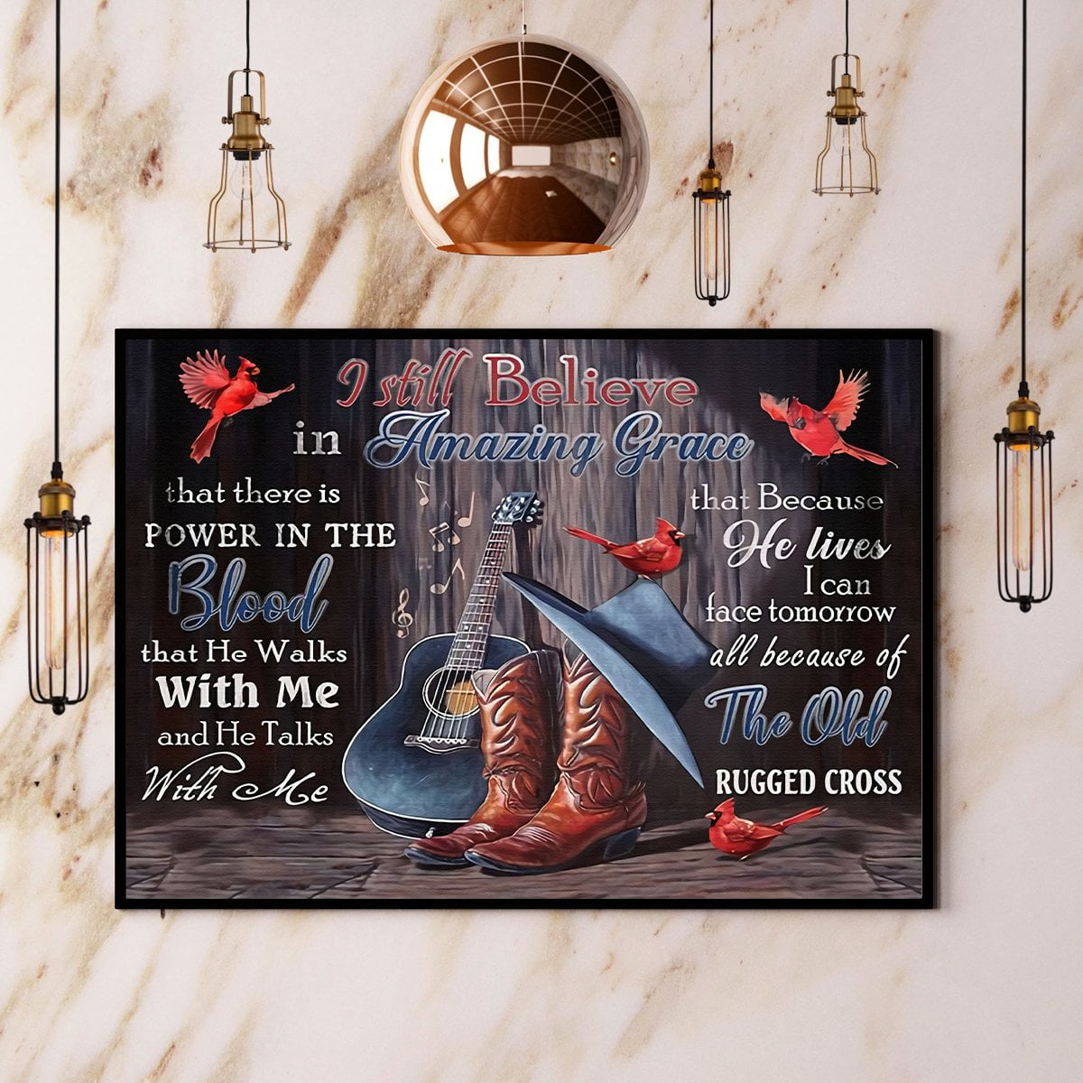 Cardinal Boots I Still Believe In Amazing Grace Paper Poster No Frame Matte Wall Art Decor 16 x ...