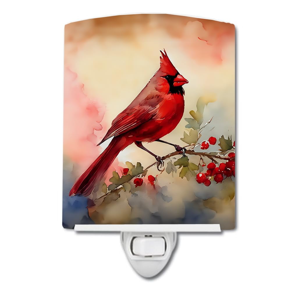 Cardinal Ceramic Night Light 4 in x 6 in - Walmart.com