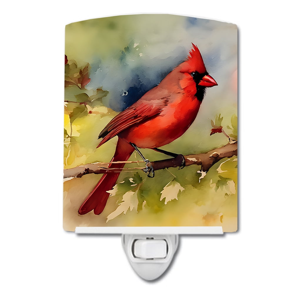 Cardinal Ceramic Night Light 4 in x 6 in - Walmart.com