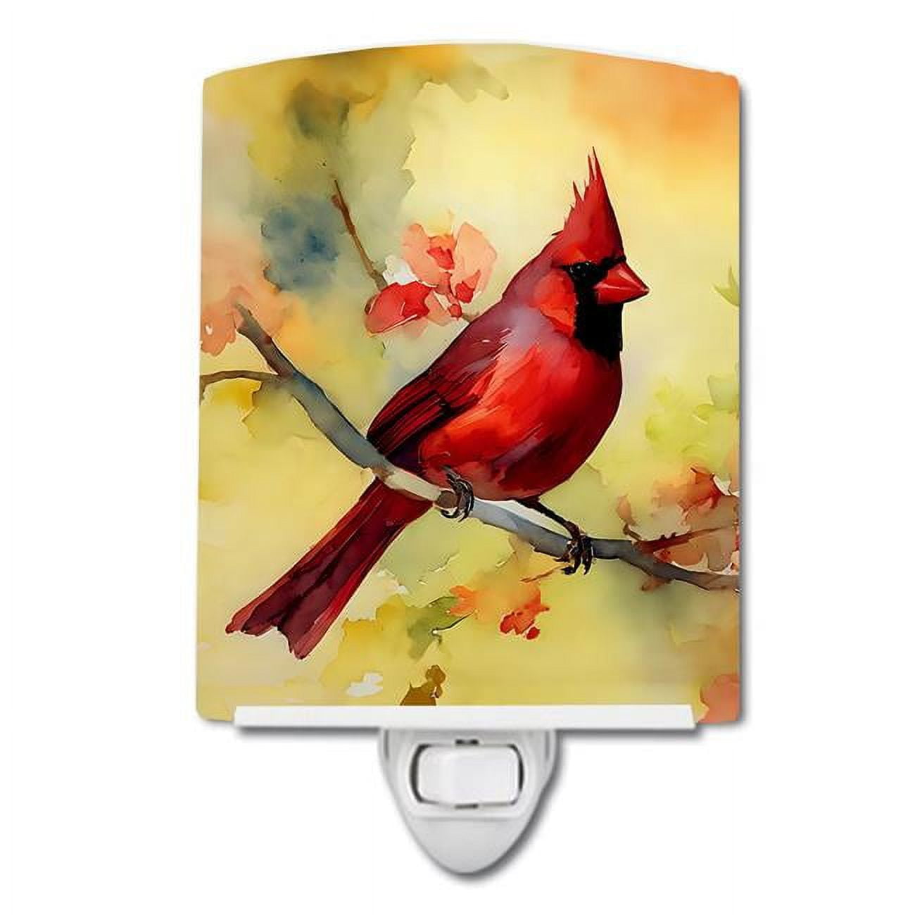 Cardinal Ceramic Night Light 4 in x 6 in - Walmart.com