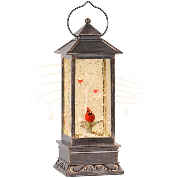 Cardinal Christmas Snow Globe