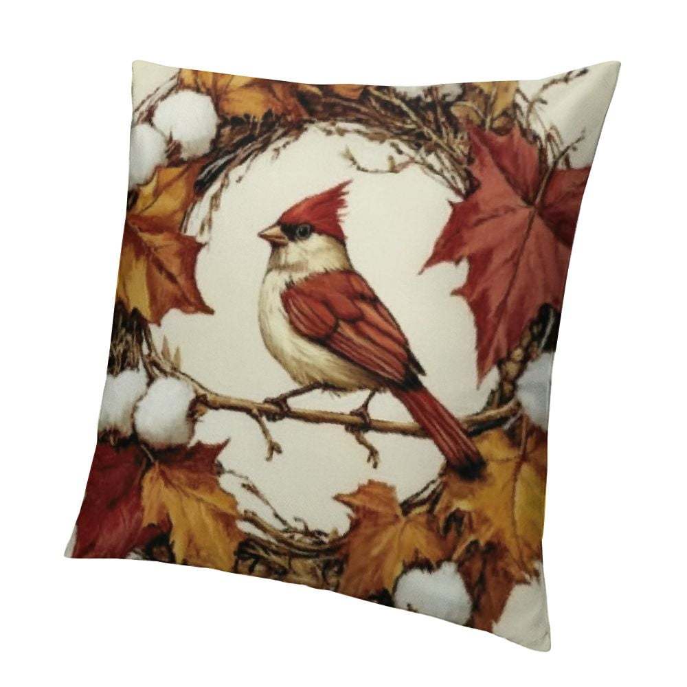 Cardinal Decorative Throw Pillow Covers Farmhouse Home Decoration for ...