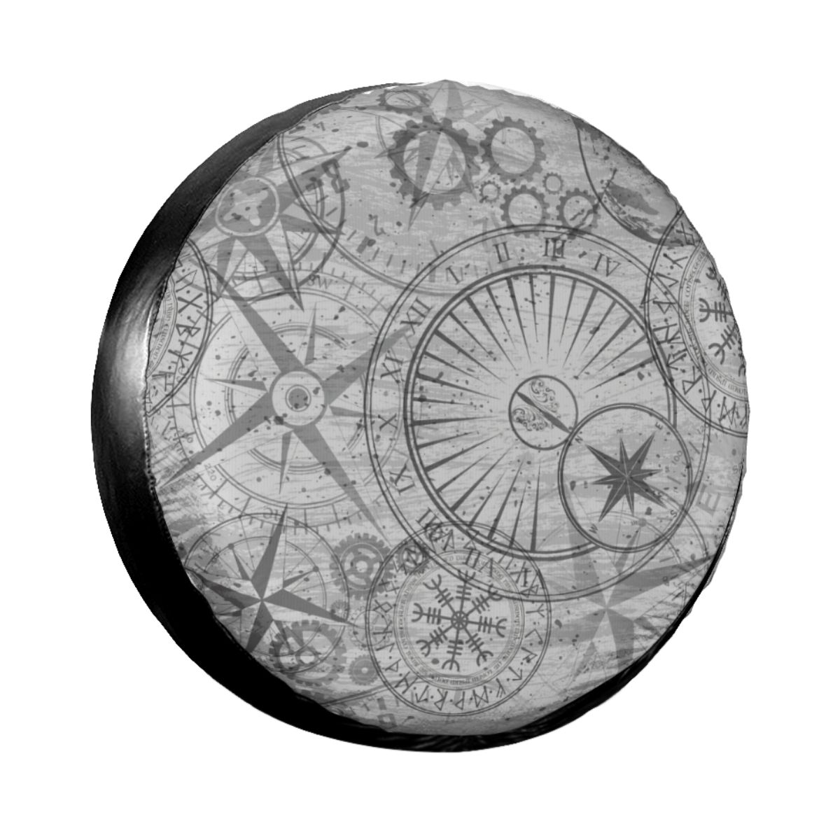 Cardinal Directions And Compass Rose Spare Wheel Tire Cover for ...