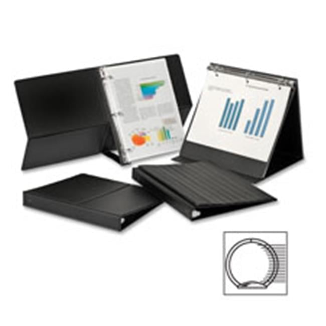 Cardinal Easel 8.5" x 11" 1-Inch D-Ring Binder, Black - Walmart.com