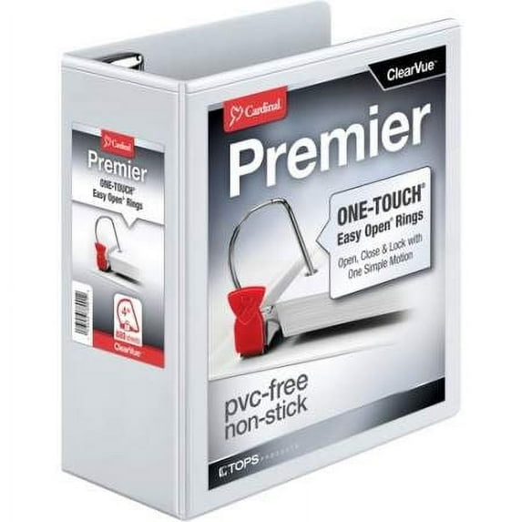 Cardinal EasyOpen Clearvue Slant D-Ring Binders (10340CB) - Walmart.com