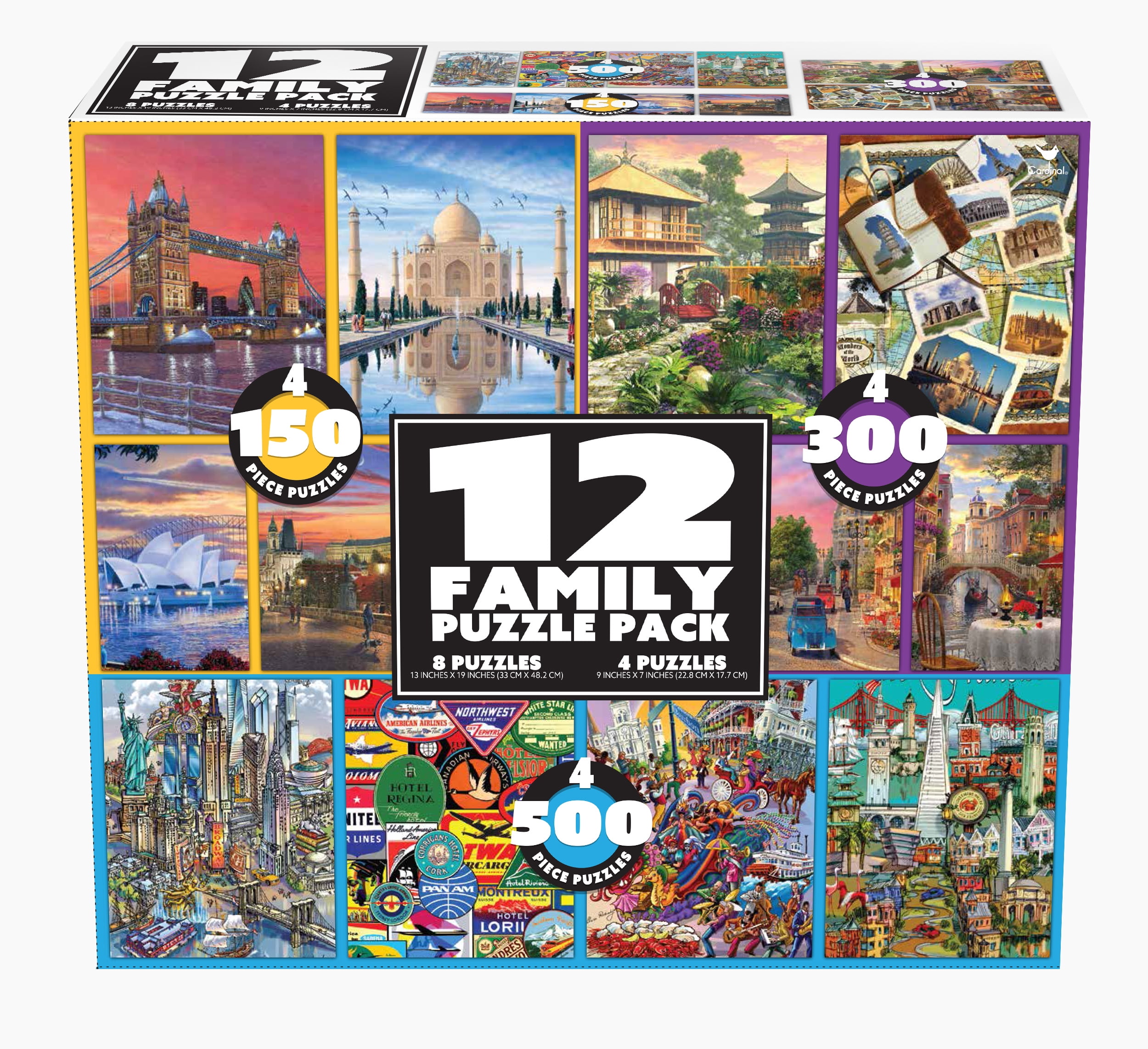 Cardinal Family Jigsaw Puzzles, 12 Pack - Walmart.com