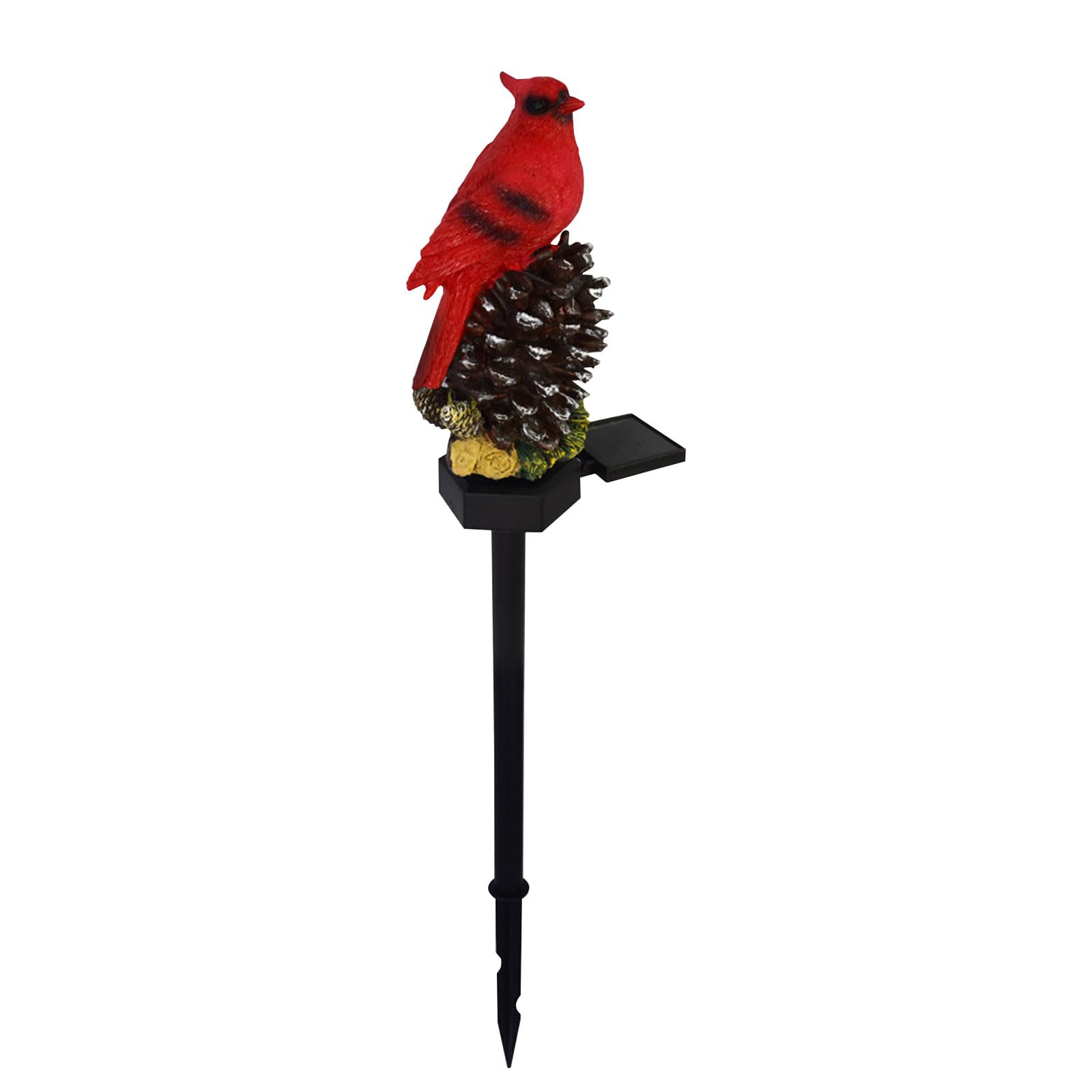 Cardinal Figurine Solar Light DHF10 for Outside, Garden Red Decor ...