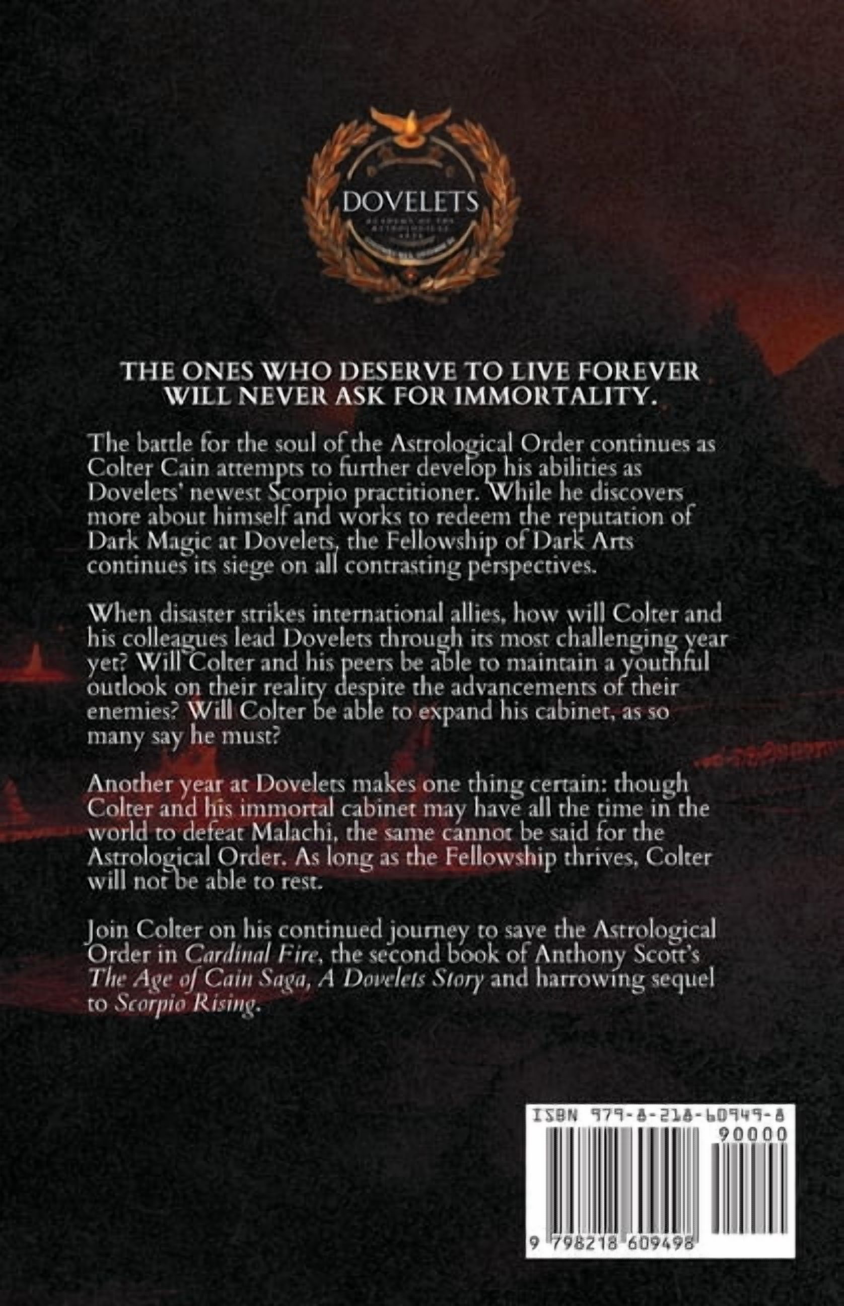 Cardinal Fire - Book 2 of the Age of Cain Saga - A Dovelets Story ...