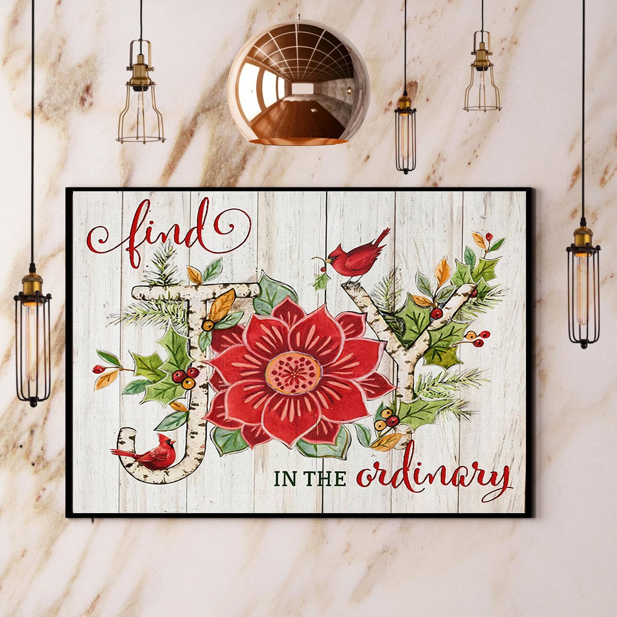 Cardinal Flower Find Joy In The Ordinary Paper Poster No Frame Matte ...