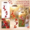 Cardinal Garden Decor Solar Wind Chime Outdoor Solar Decorations ...