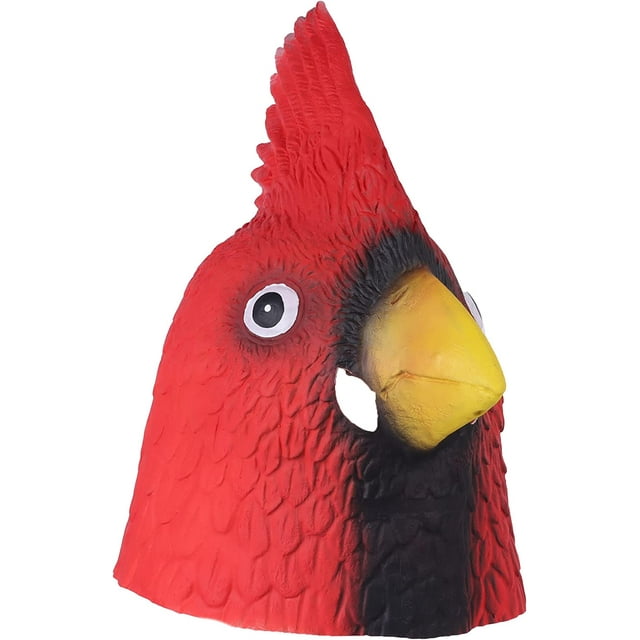 Cardinal Head Latex Mask Dress up Halloween Costume Party Mask Cosplay ...