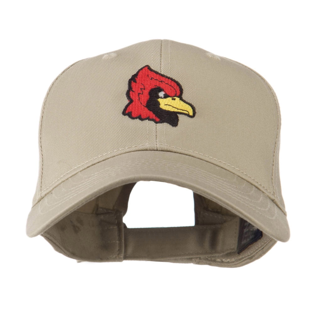 Cardinal Head Mascot Embroidered Cap - Khaki OSFM - Walmart.com