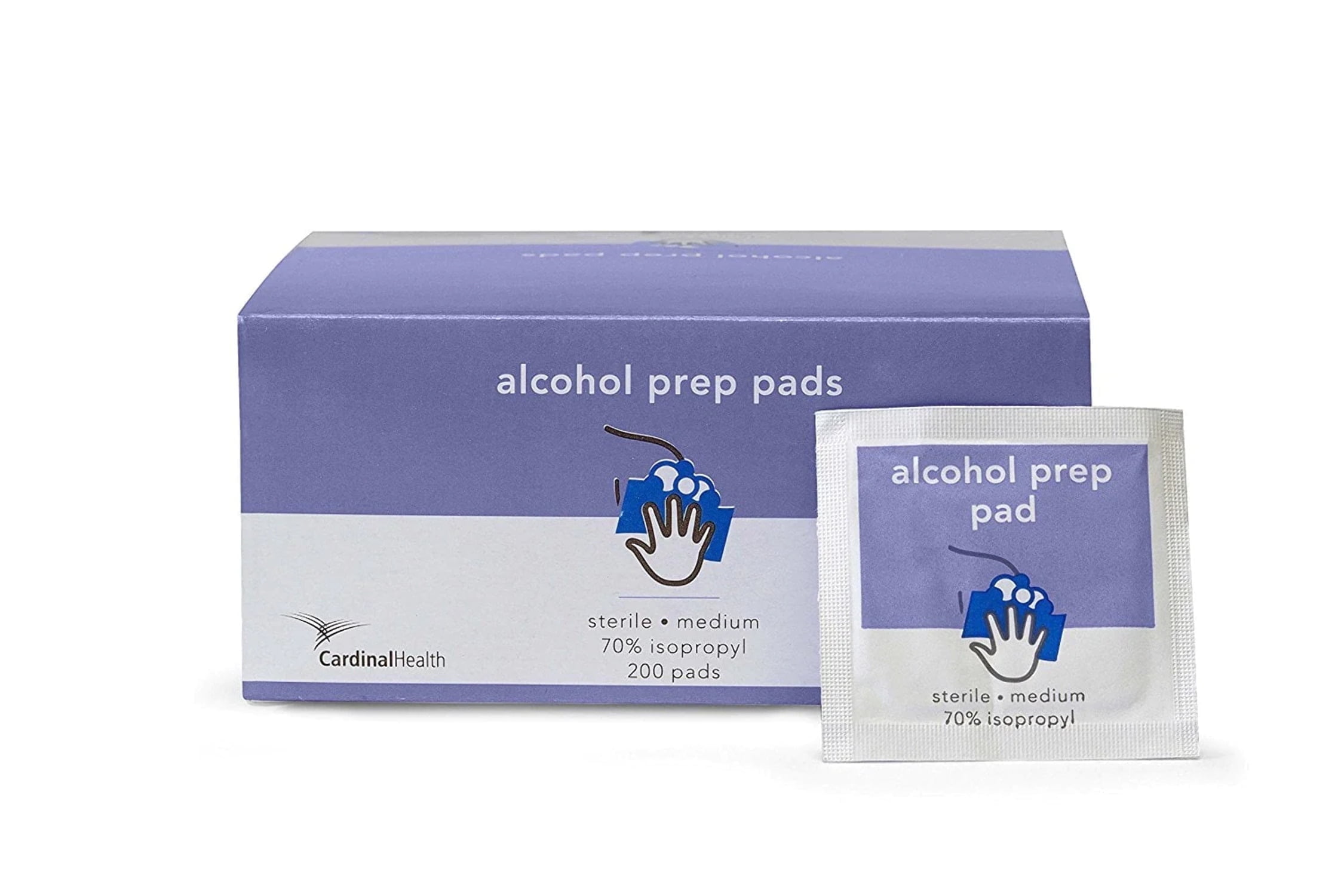 Cardinal Health - Alcohol Prep Pad, 2-Ply Medium, 70% Isopropyl (200 ...
