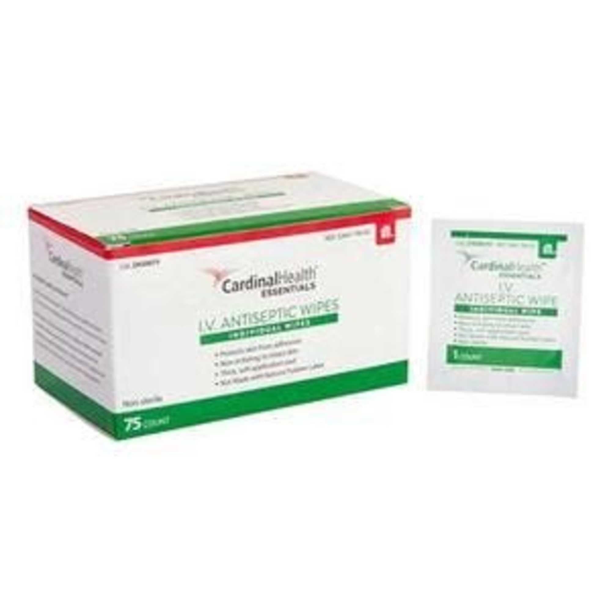 Cardinal Health IV Antiseptic Wipes: 75 Count, 1-1/4" x 3" HSA/FSA ...