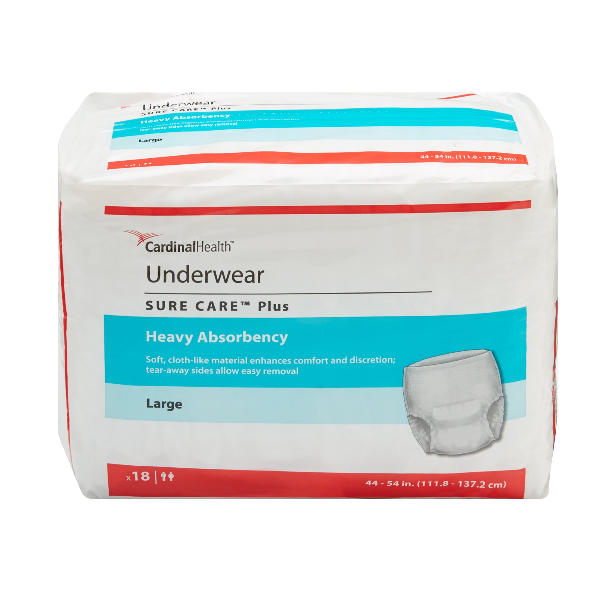 Cardinal Health Incontinence Underwear, Disposable Adult Diaper - Heavy ...
