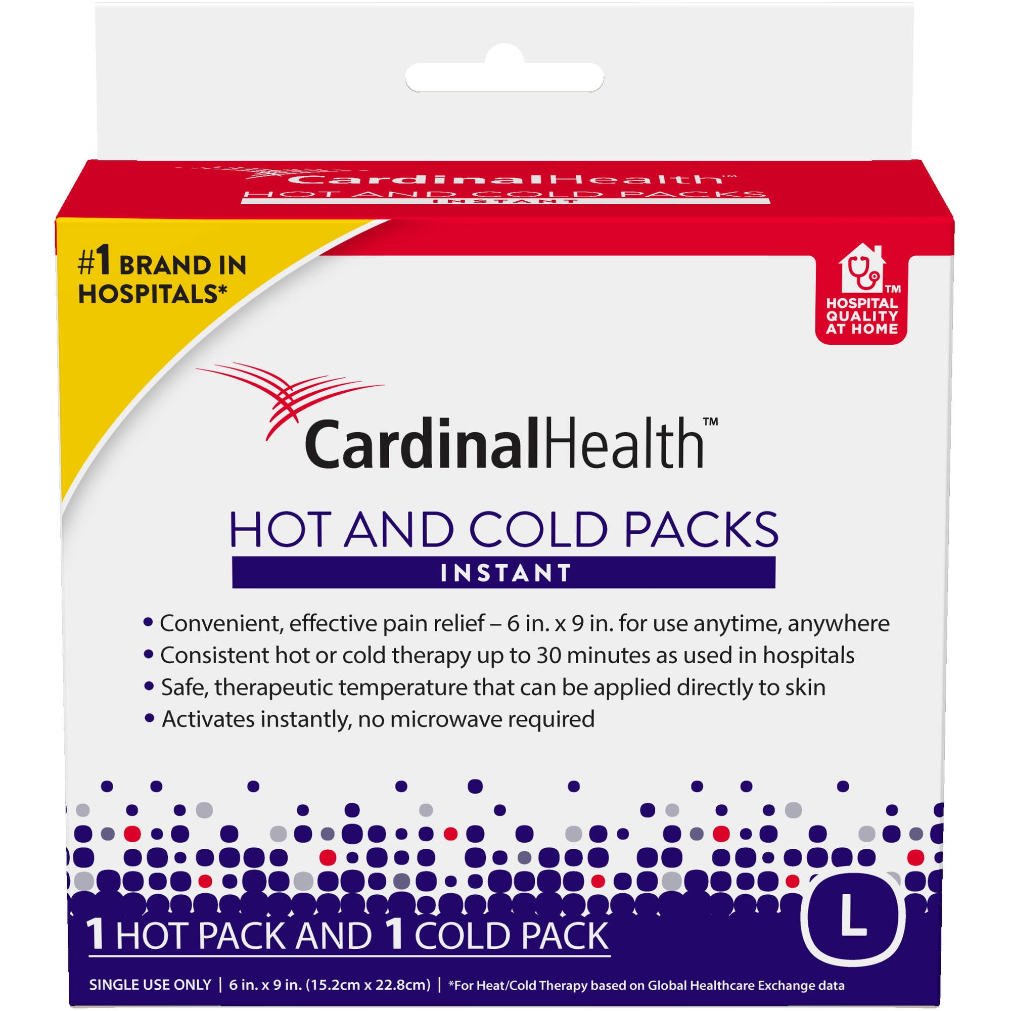 Cardinal Health Instant Hot and Cold Packs, 2 count HSA/FSA Eligible ...