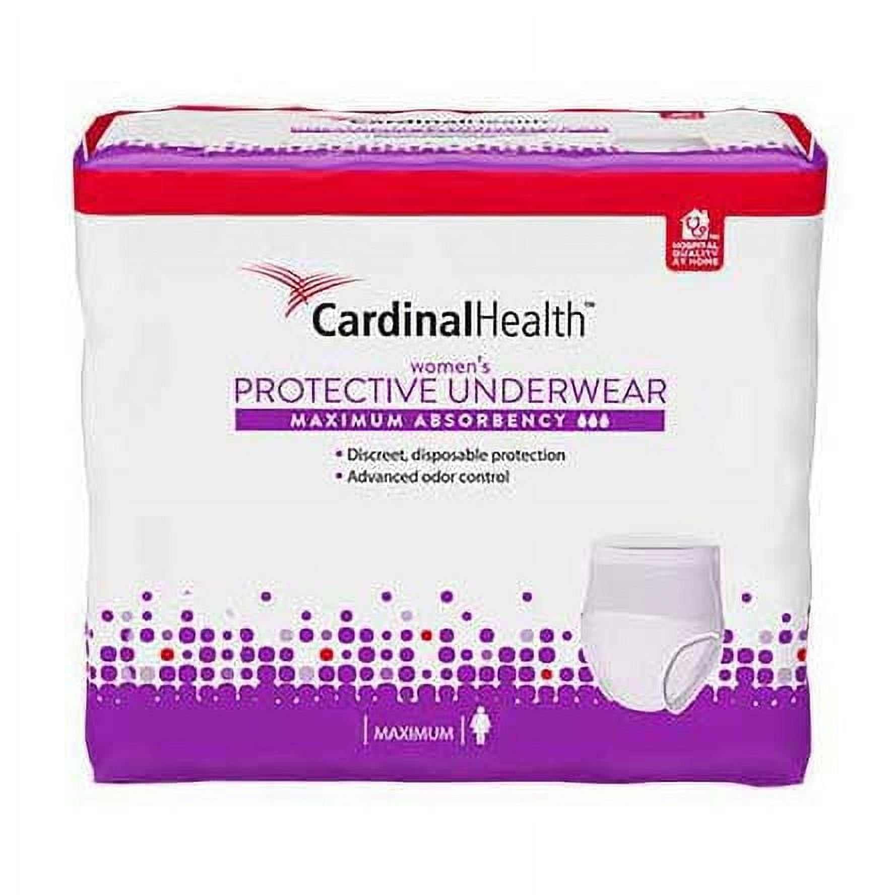Cardinal Health Women's Absorbent Protective Underwear, Pull-On, Large ...