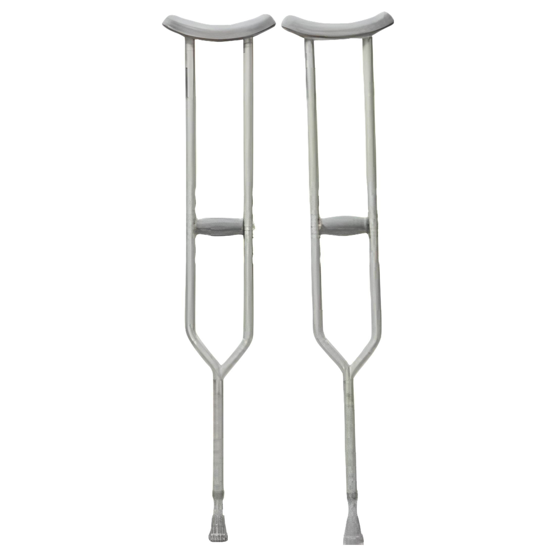 Lightweight Medical Grade Aluminum Adult Crutch Adjustment 62"-70" Push ...