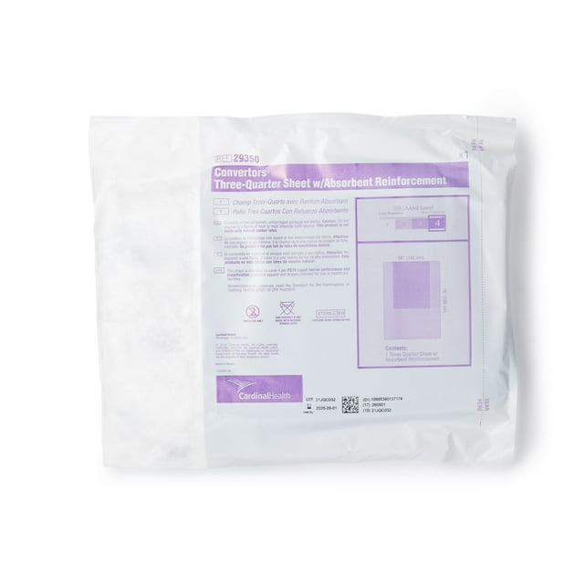Cardinal Health Sterile Three-Quarter General Purpose Drape, 56 x 77 Inch - Walmart.com