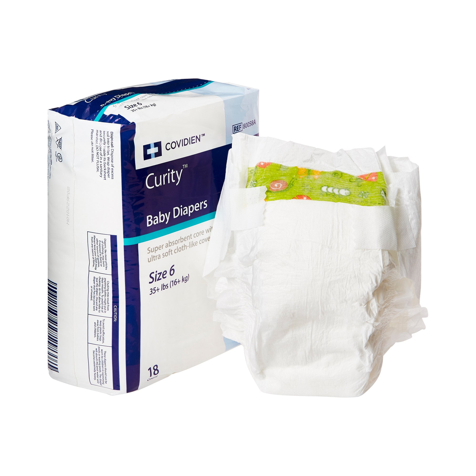 Cardinal Health Wings Baby Baby Diaper Size 6 / 2X-Large, Over 35 lbs ...