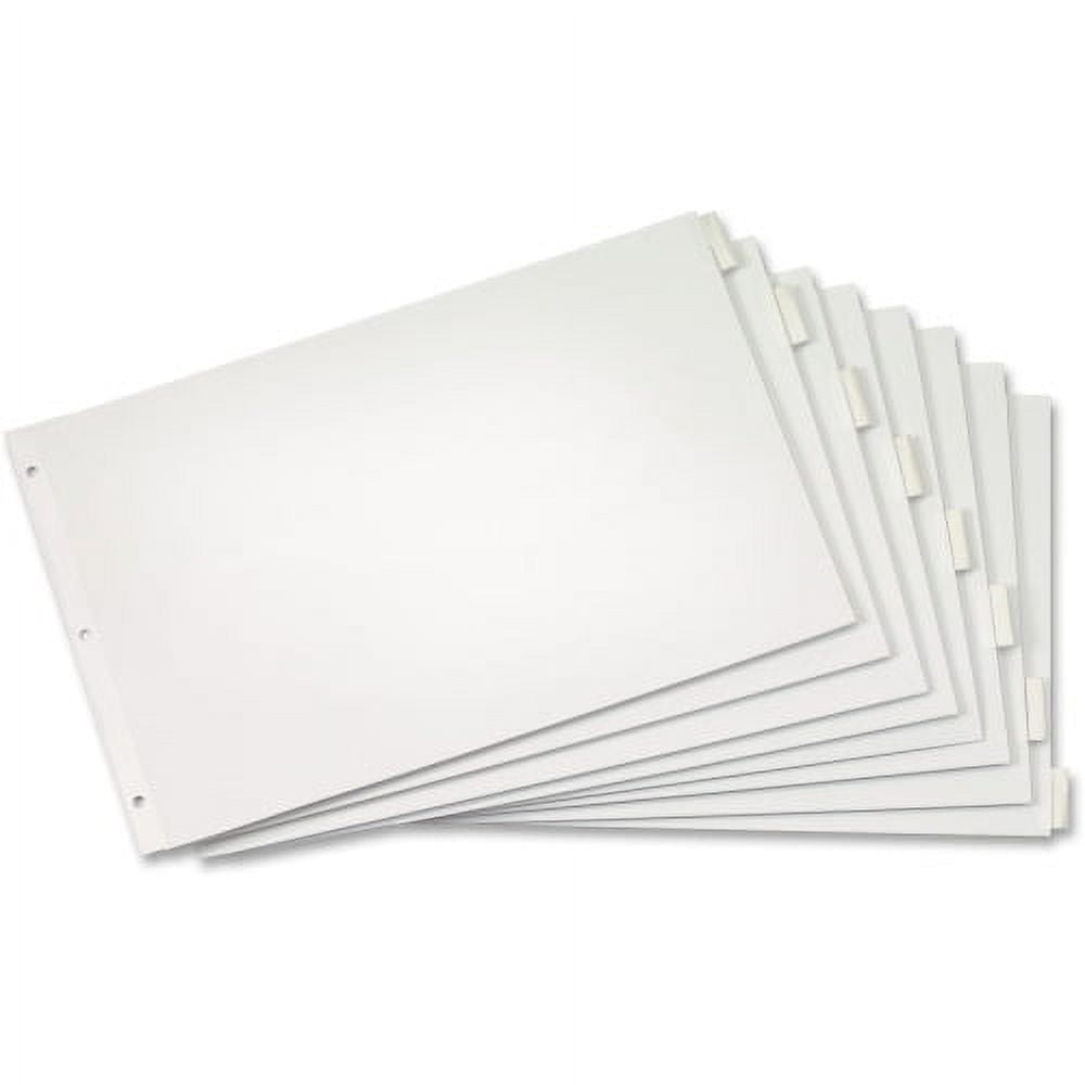 Cardinal Insertable Index Dividers 8 x Divider(s) - Blank Tab(s) - 8 ...