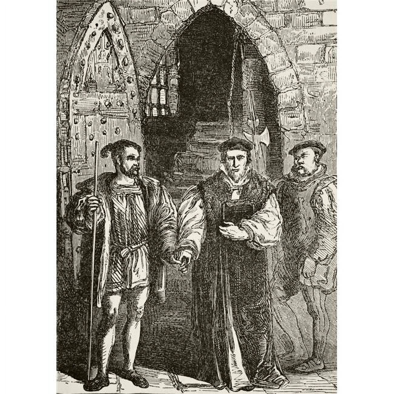 Cardinal John Fisher Circa 1469 To 1535 Leaving The Bell Tower On Way ...