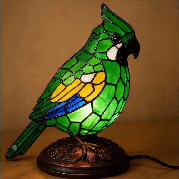 Cardinal Lamp, Cardinal Lamp, Red Resin Bird Lamps for Bedside ...