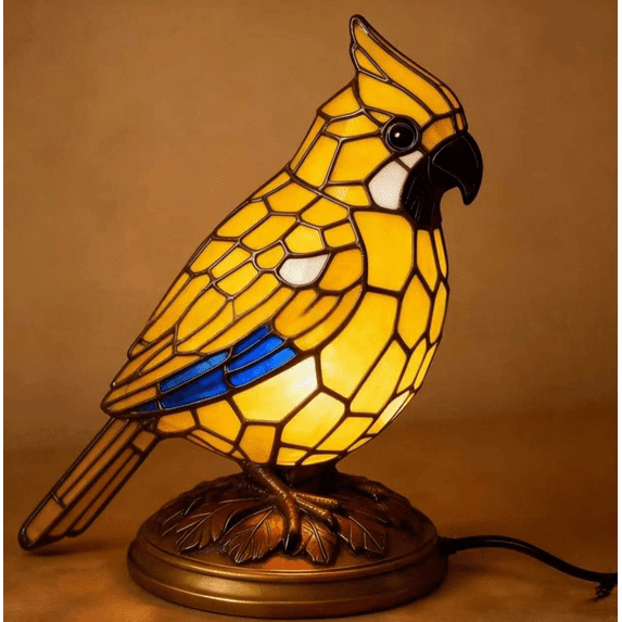 Cardinal Lamp, Cardinal Lamp, Red Resin Bird Lamps for Bedside ...