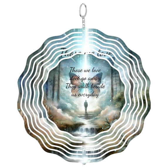 Cardinal Memorial 3D Wind Spinner, Those We Love Don't Go Away Design ...
