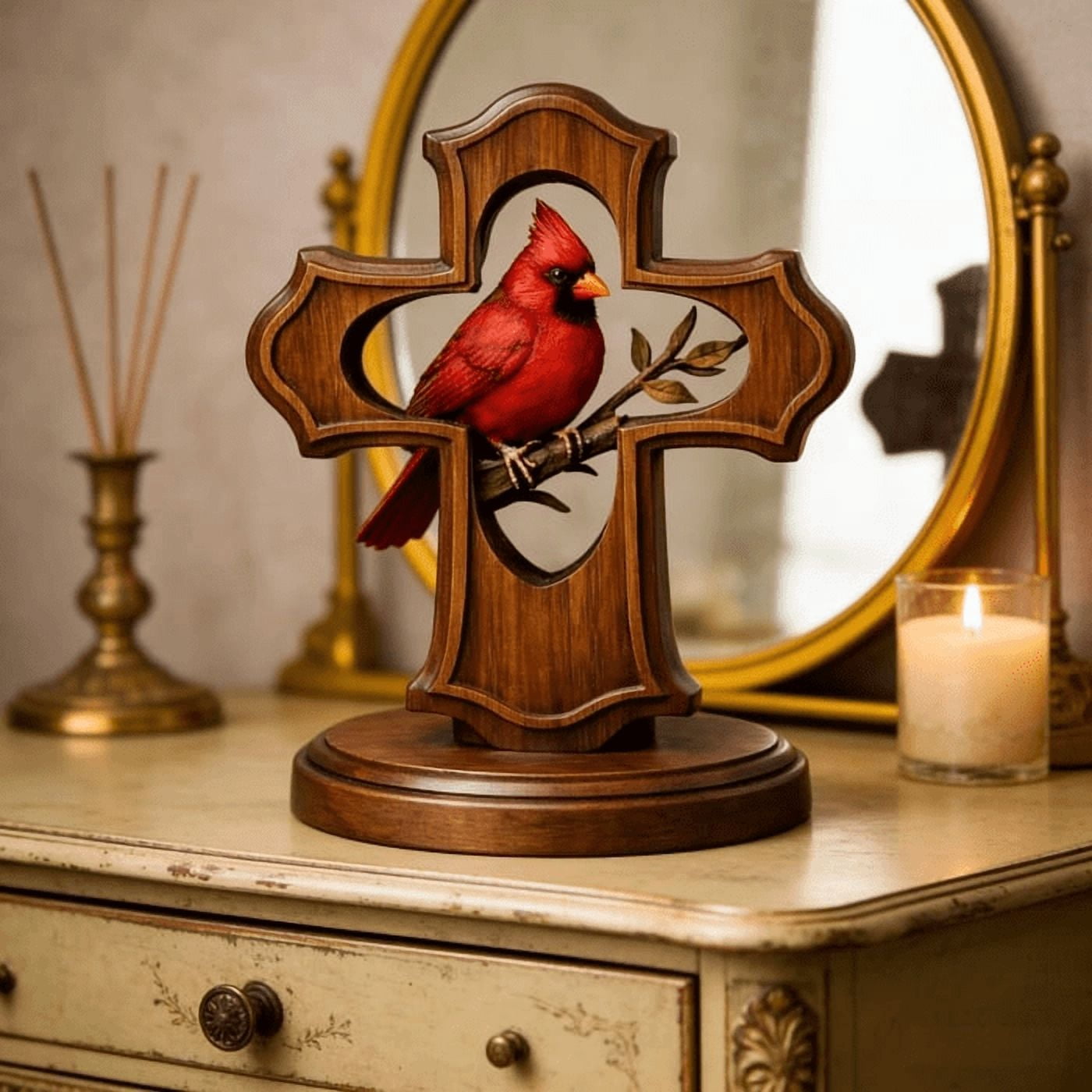 Cardinal Memorial Gift for Loss of Loved One, "Angels Near" Sympathy ...