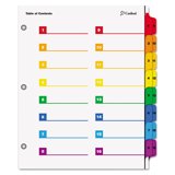 Cardinal OneStep Printable Table of Contents/Dividers, 32-Tab, 11 x 8 1 ...