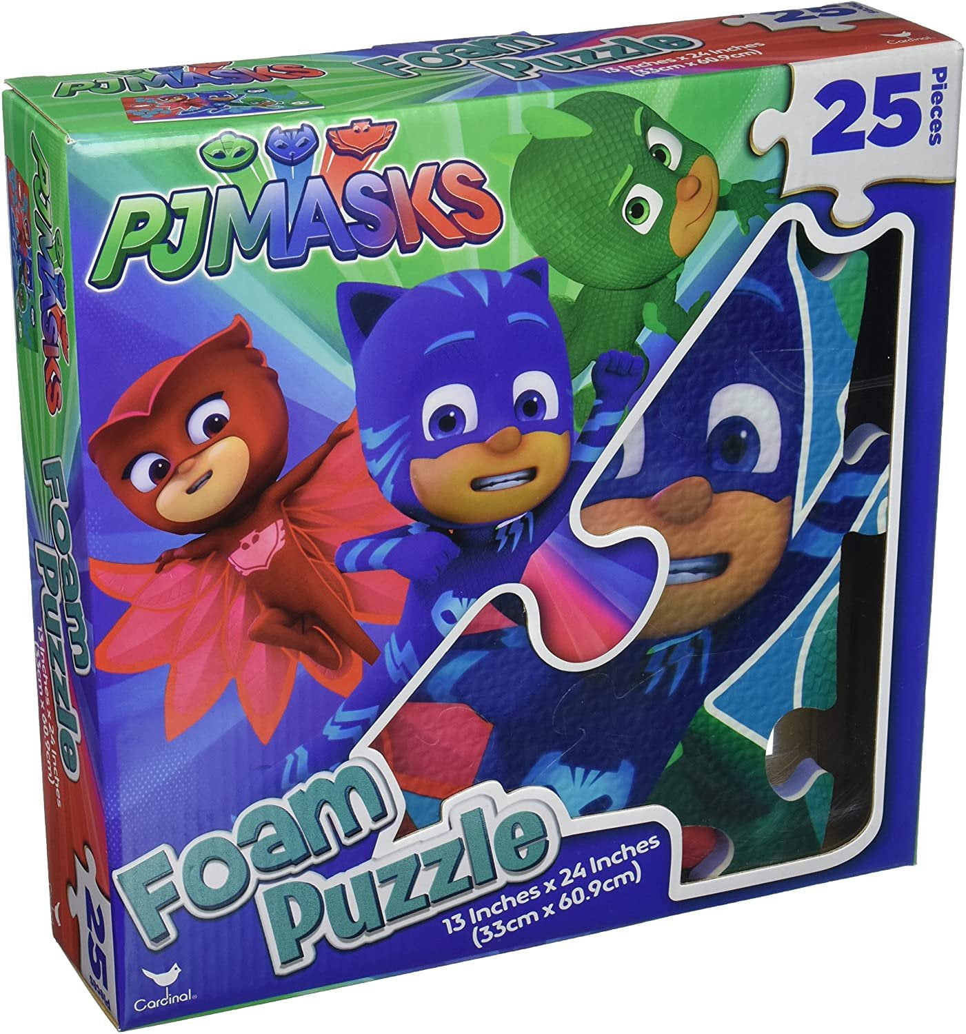 Cardinal PJ Masks Kids Character Floor Foam Puzzle Mat, 25 Pieces ...