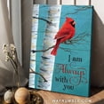 Cardinal Painting Blue Background Oldest Tree I Am Always With You ...