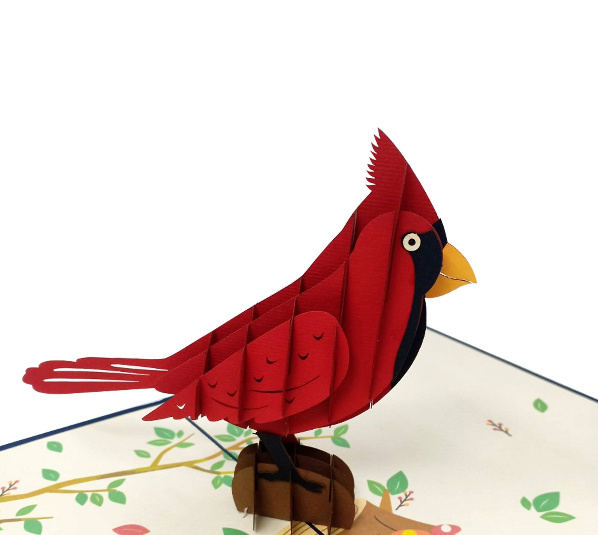 Cardinal Pop Up Card, 3D Card, Birthday Card , Animal Card, Bird Card ...