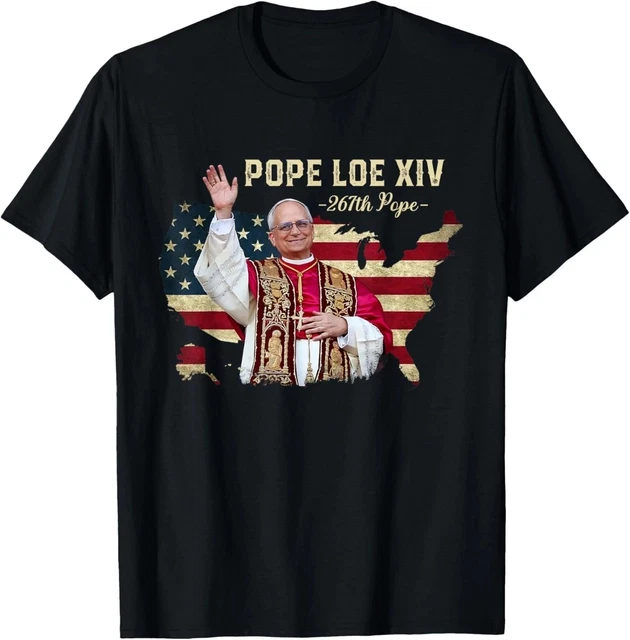 Cardinal Pope Robert Prevost - Pope Leo Xiv America Flag T-Shirt Unisex S-5XL Hot Trending Shirt ...