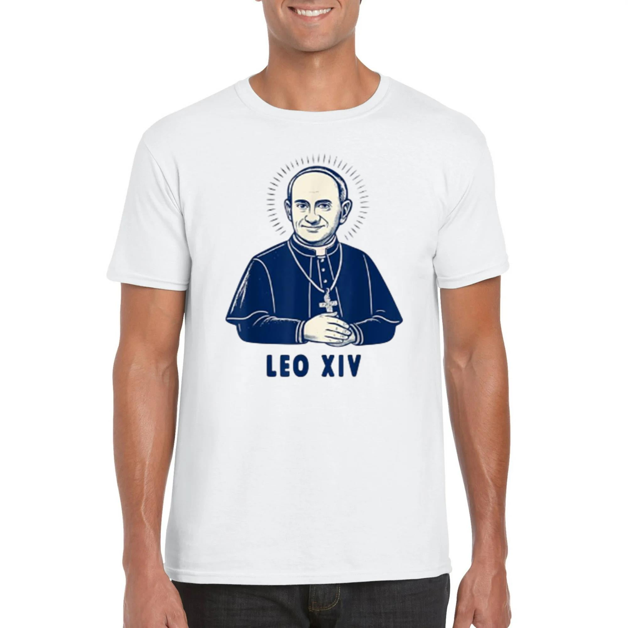 Cardinal Robert Prevost Pope Leo XIV Religious Art Faith-Inspired T-Shirt, for men & women, up ...