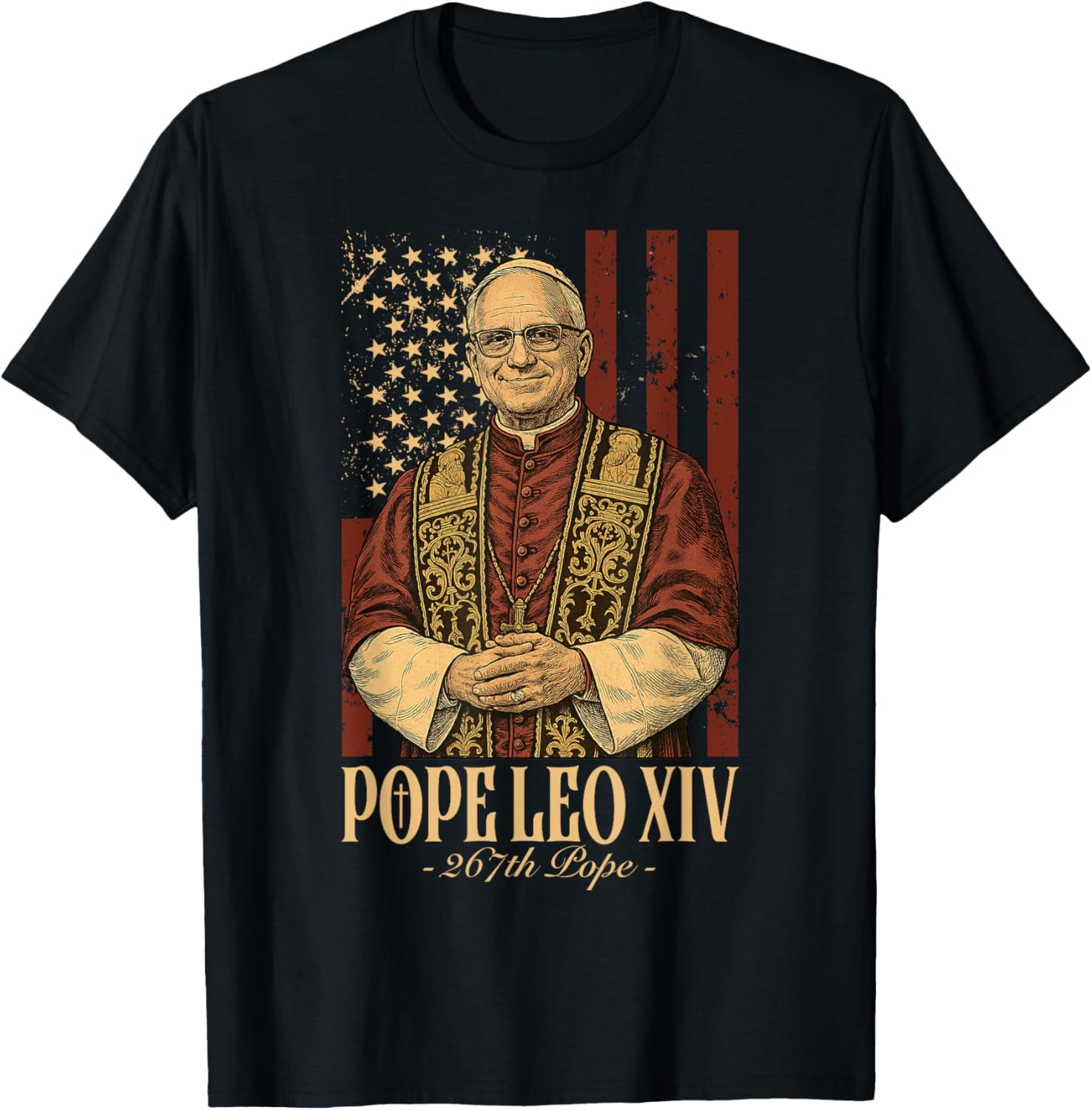 Cardinal Robert Prevost Pope Leo XIV T-Shirt - Walmart.com