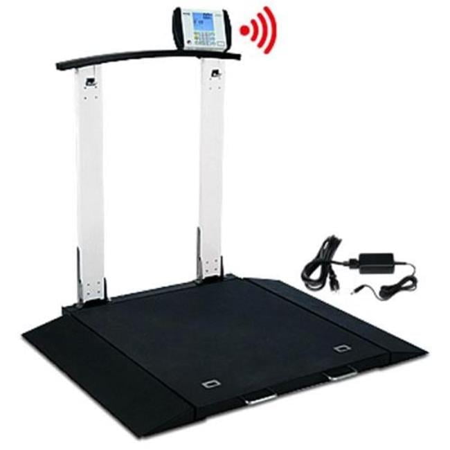 Cardinal Scales 6560-C-AC Bluetooth & Wi-Fi AC Adapter Wheelchair Scale ...