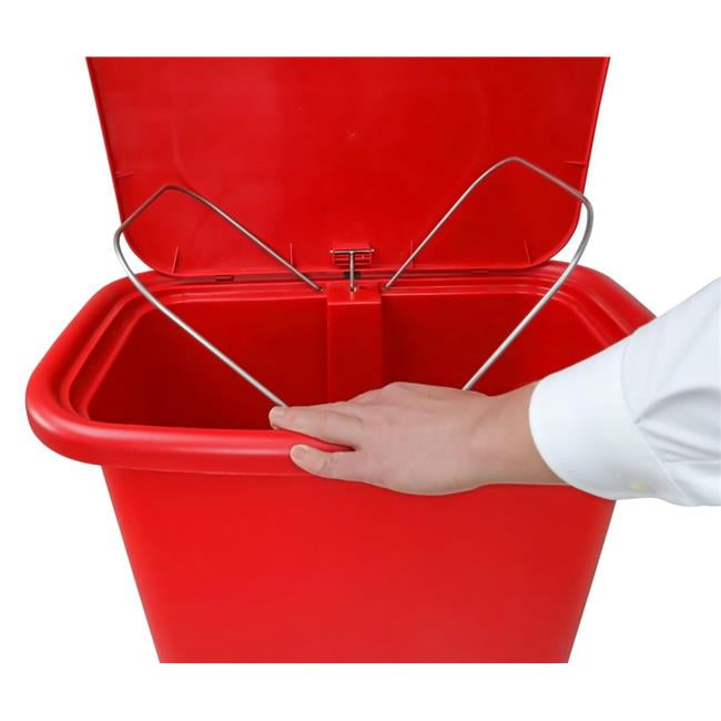 Cardinal Scales WM-8RED Waste Mate Plastic Waste Receptacle - 8 gal ...