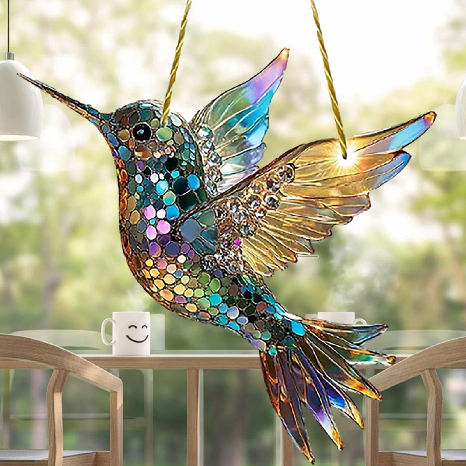 Cardinal Stained Acrylic Suncatcher Red Bird Sun Catcher Cardinal ...