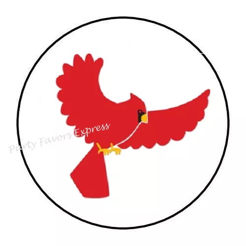 Cardinal Sticker Party Favors Sticker Envelope Seals Labels Stickers ...