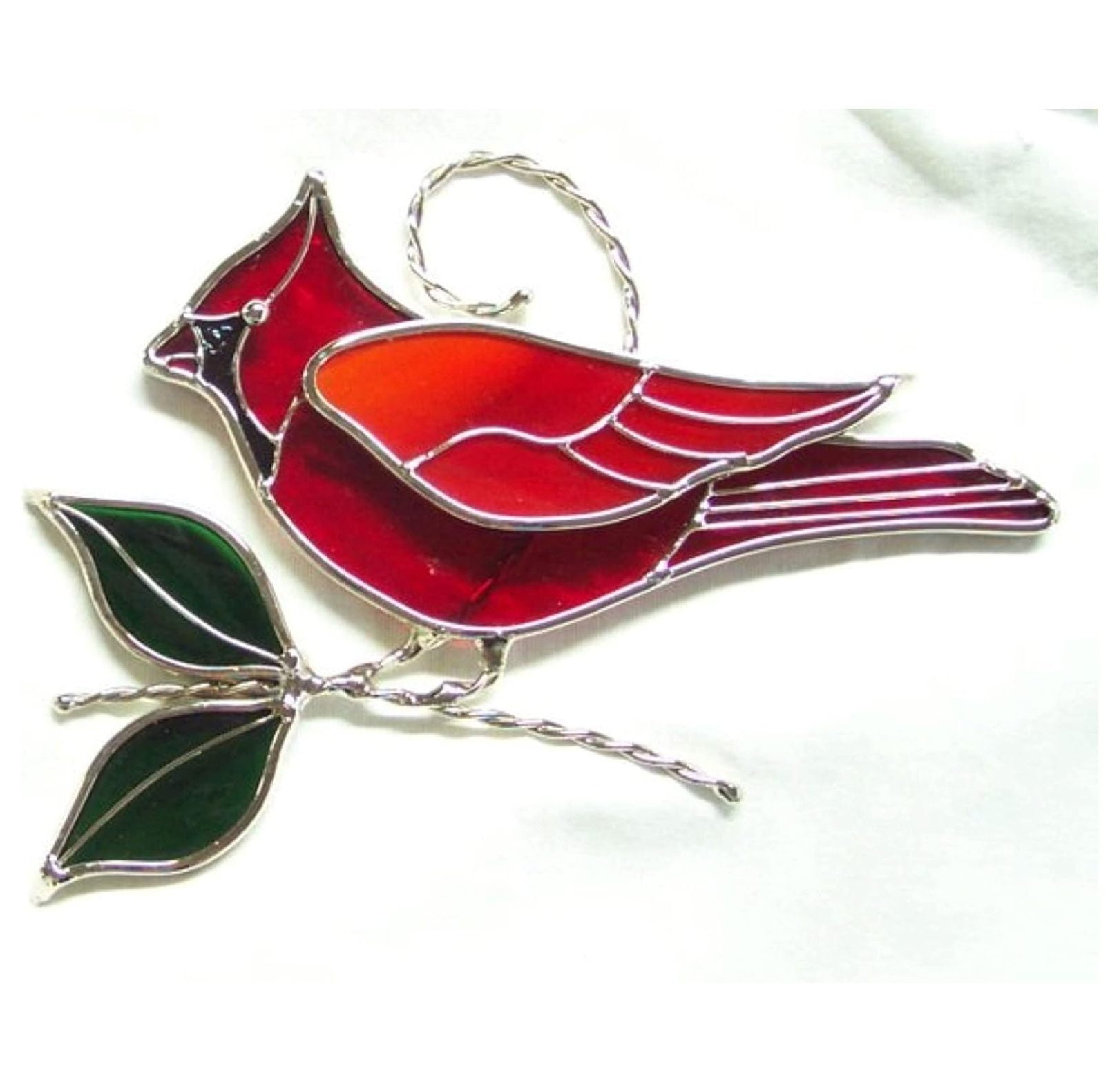 Cardinal Suncatcher - Cardinal Gifts - Made from Real Stained Glass ...